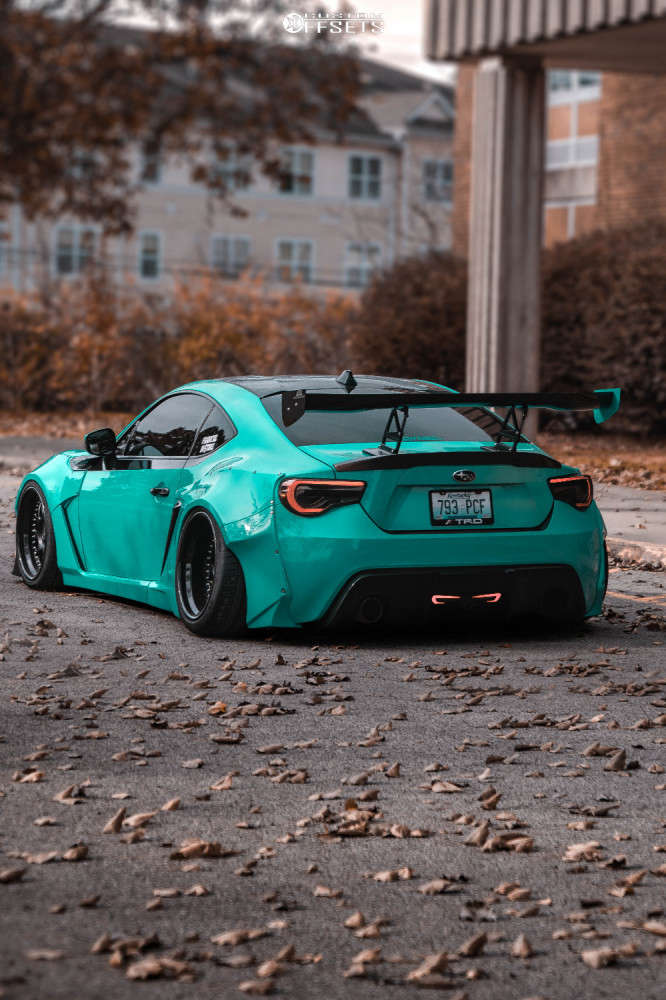 2017 Subaru BRZ with 18x10.5 -20 Forgestar M14 and 245/35R18 Michelin ...