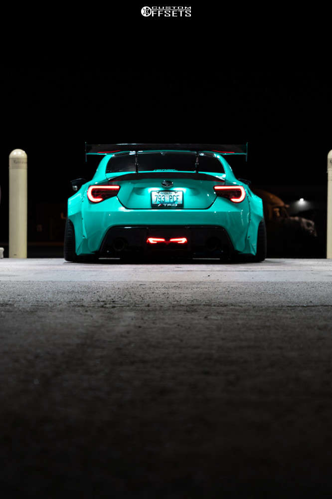 2017 Subaru BRZ with 18x10.5 -20 Forgestar M14 and 245/35R18 Michelin ...