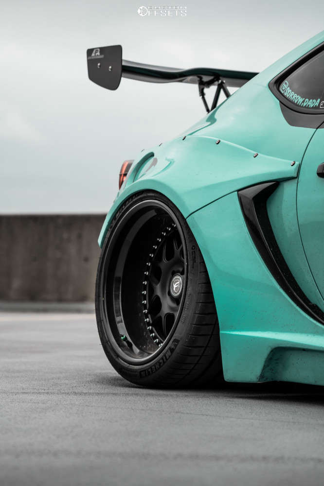 2017 Subaru BRZ with 18x10.5 -20 Forgestar M14 and 245/35R18 Michelin ...