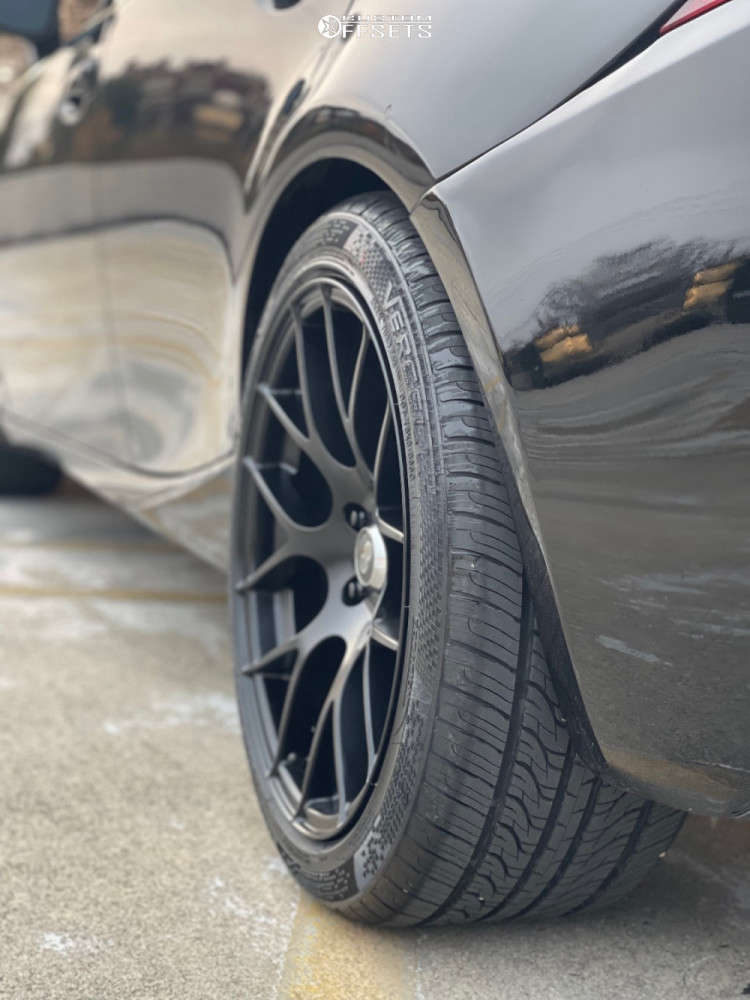 2015 Lexus IS250 with 18x8.5 35 Enkei Raijin and 225/40R18 Vercelli ...