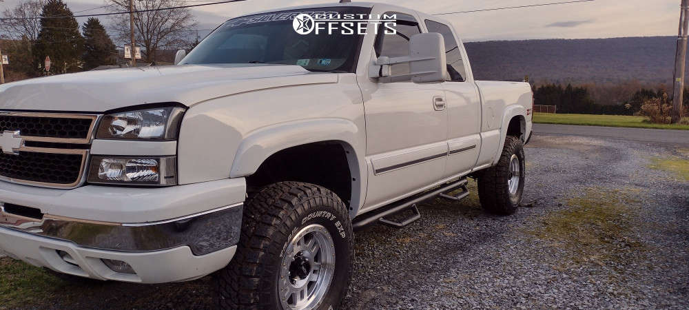 2006 Chevrolet Silverado 1500 with 17x8.5 Vision Manx and 315/70R17 ...