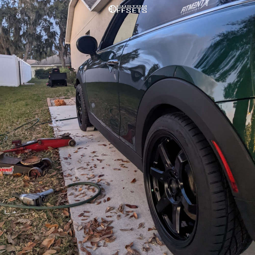 2016 Mini Cooper with 17x7.5 38 NS Ns1507 and 215/45R17 Continental ...