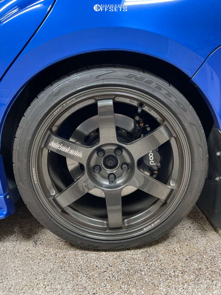 2014 Subaru WRX with 19x10.5 40 Volk 57cr and 255/35R19 Nitto Nt555 G2 ...