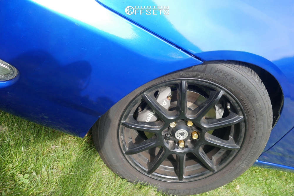 2007 Toyota Corolla with 16x7 42 Konig Control and 205/55R16 Michelin ...