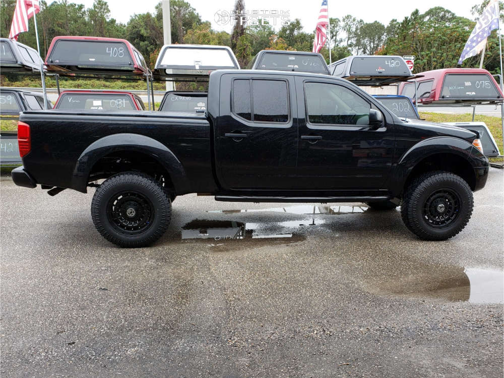2017 Nissan Frontier with 18x9 0 Anthem Off-Road Viper and 33/12.5R18 ...