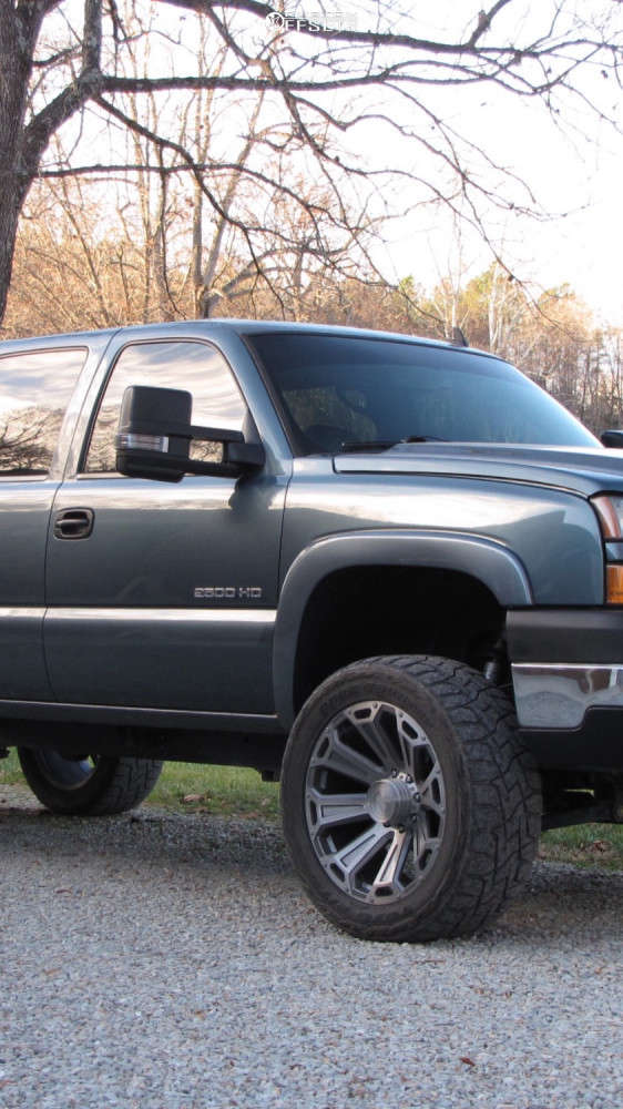 2006 Chevrolet Silverado 2500 HD with 22x12 -44 Asanti AB813 and 33/12 ...