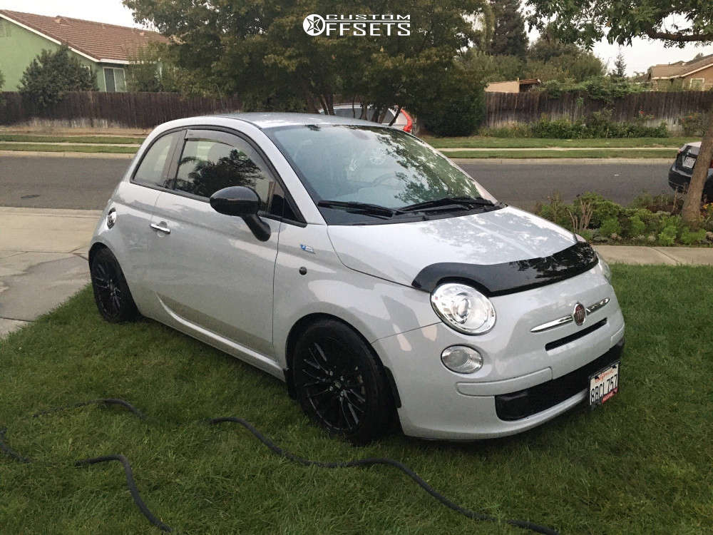 2017 Fiat 500 with 15x7 35 MST Mt27 and 185/55R15 Nankang Ns-25 and ...