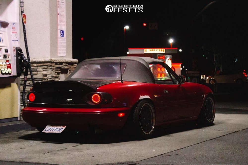 1995 Mazda Miata Wheel Offset Nearly Flush Coilovers | 1999721 | Custom ...