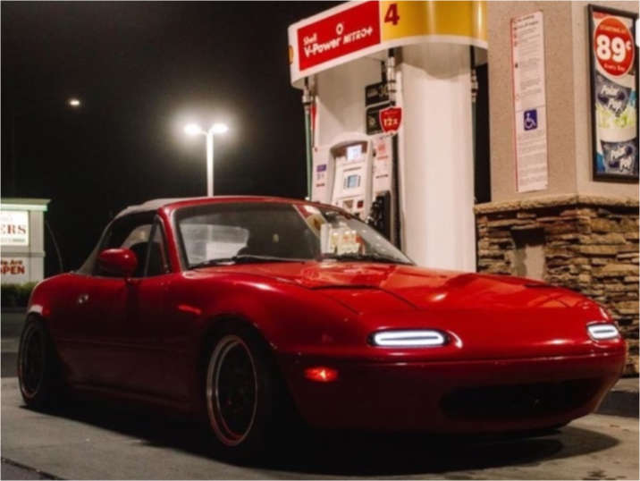 1995 Mazda Miata Wheel Offset Nearly Flush Coilovers | 1999721 | Custom ...