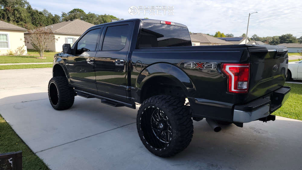 2017 Ford F-150 with 24x14 -76 TIS 544 and 375/40R24 Atturo Mt and ...