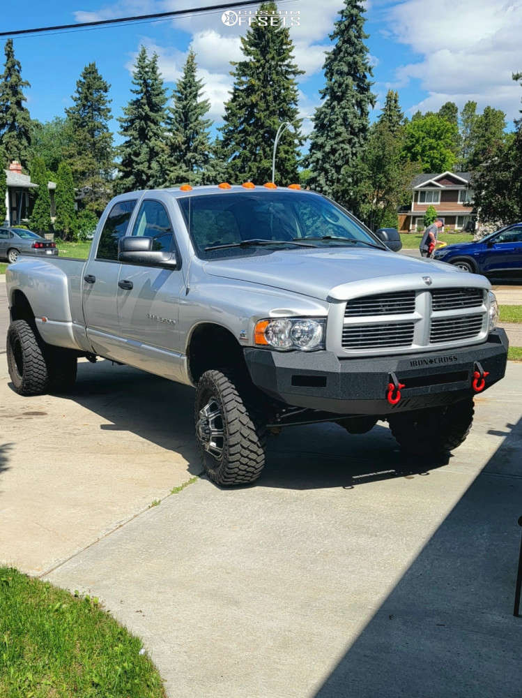 2003 Dodge Ram 3500 with 17x6.5 160 Mayhem Monstir and 33/12.5R17 ...