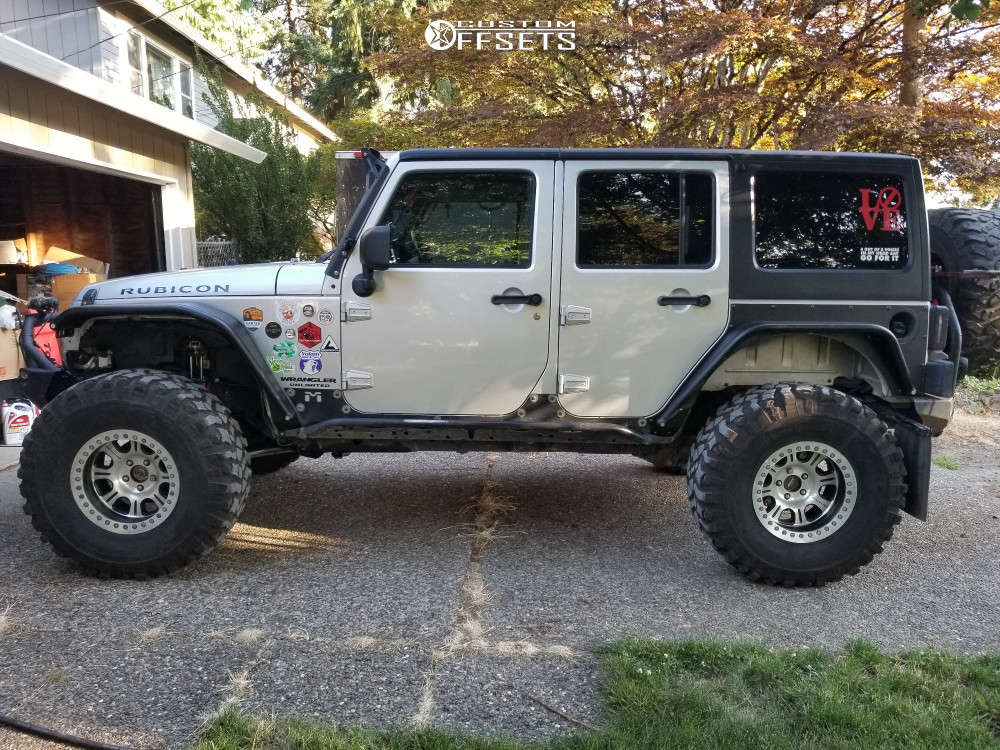 2012 Jeep Wrangler with 17x9.5 -32 Raceline Monster and 37/12.5R17 Pit ...