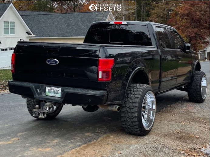 2018 Ford F-150 with 24x14 -76 Tuff T2a and 35/12.5R24 Landspider ...