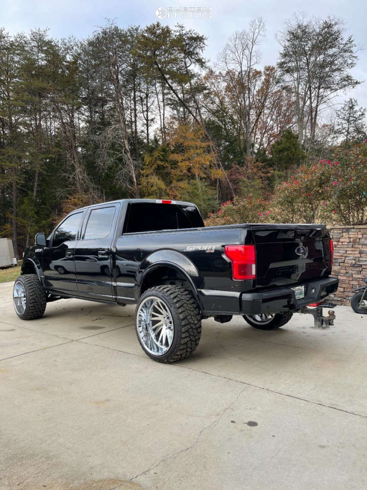 2018 Ford F-150 with 24x14 -76 Tuff T2a and 35/12.5R24 Landspider ...