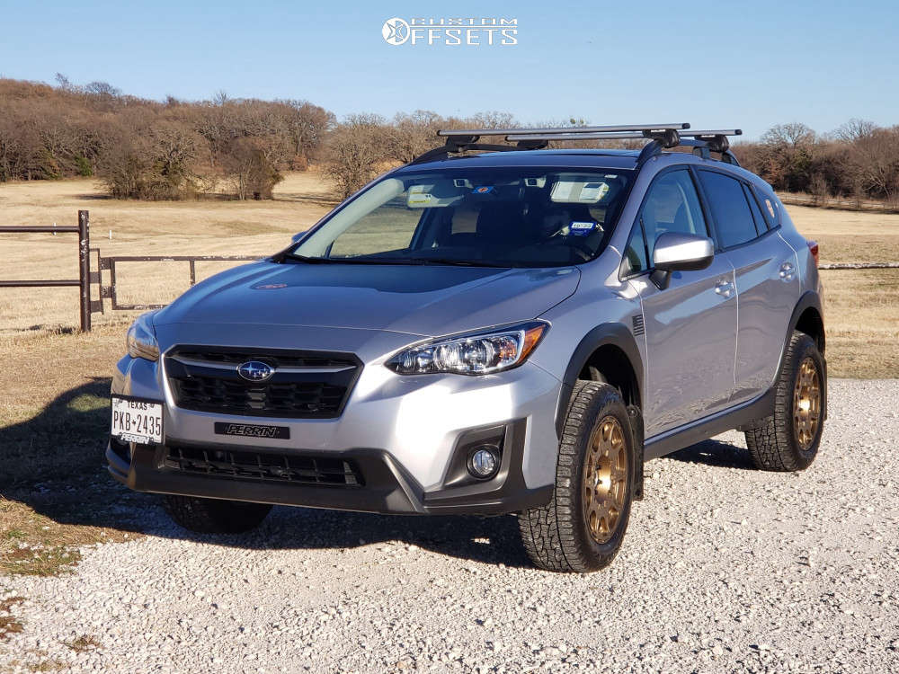 2020 Subaru Crosstrek with 17x8 38 Method Mr502 and 235/60R17 Falken ...