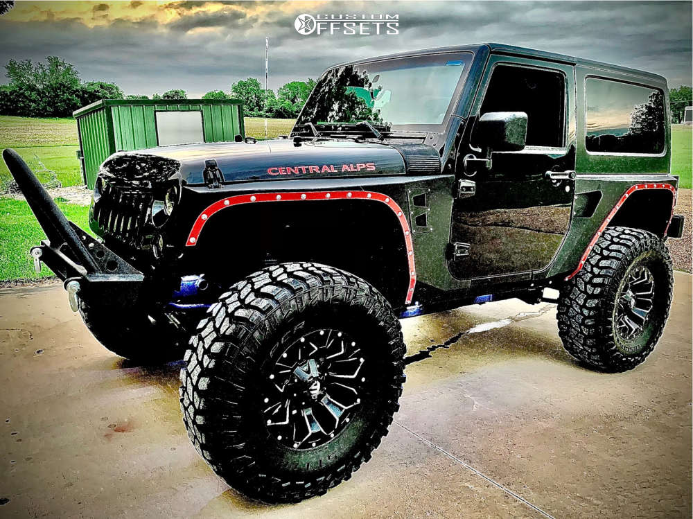 2011 Jeep Wrangler with 18x9 -13 Fuel Assault D576 and 37/13.5R18 ...