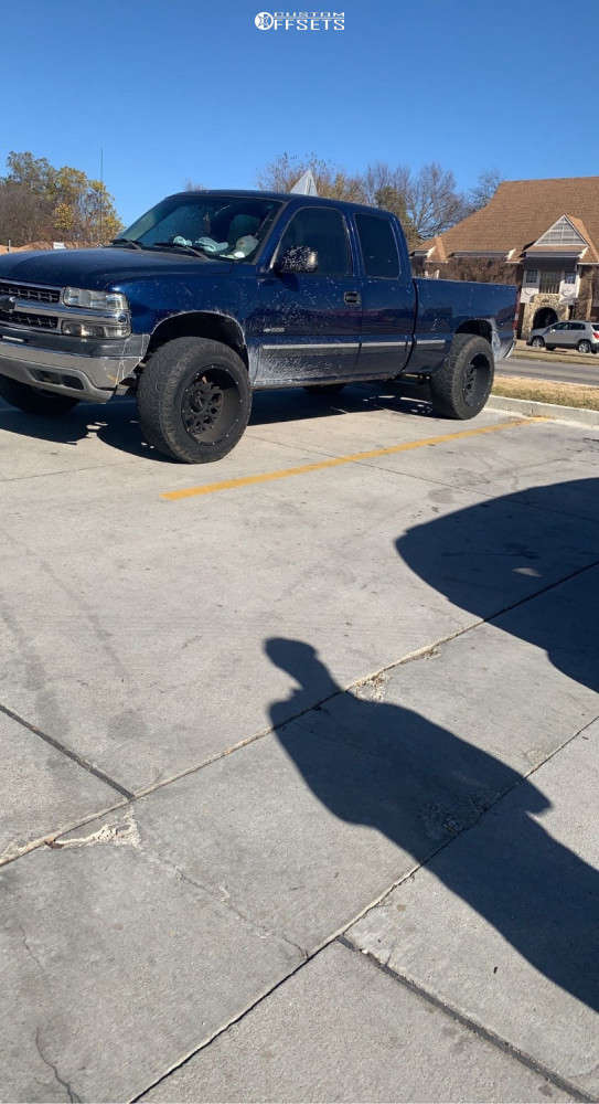 2002 Chevrolet Silverado 1500 with 20x12 -44 Vision Rocker 412 and 35/ ...