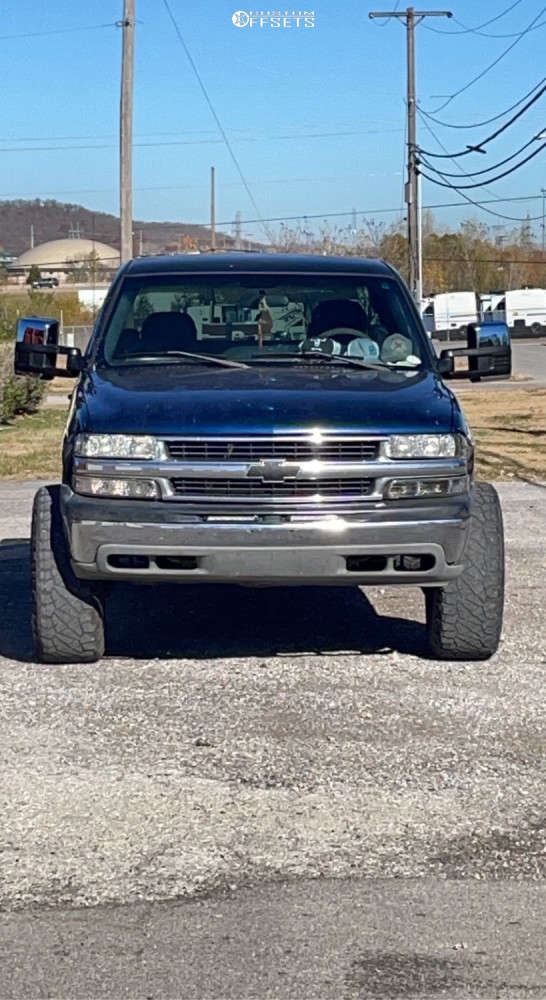 2002 Chevrolet Silverado 1500 with 20x12 -44 Vision Rocker 412 and 35/ ...