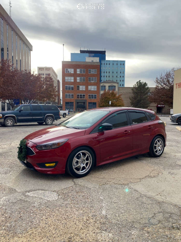 2016 Ford Focus with 17x7.5 38 Enkei Gt7 and 215/50R17 Michelin Premier ...