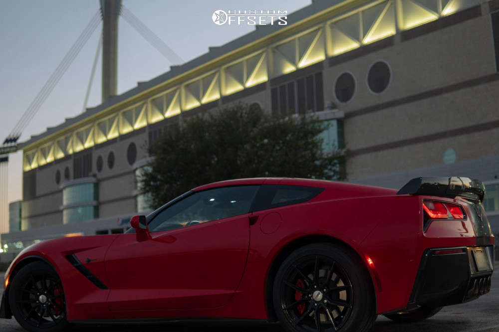 2016 Chevrolet Corvette with 18x9.5 56 Cray Spider and 255/40R18 Falken ...