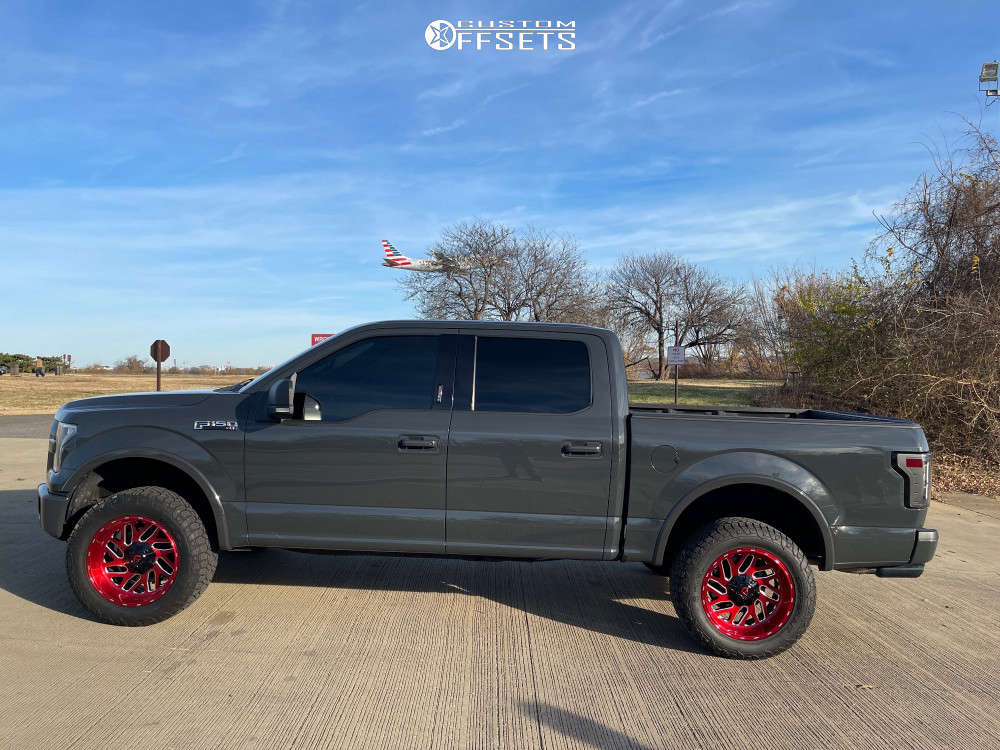 2016 Ford F-150 with 20x12 -18 Fuel Triton D691 and 33/12.5R20 Fuel Gripper A/t and Stock ...