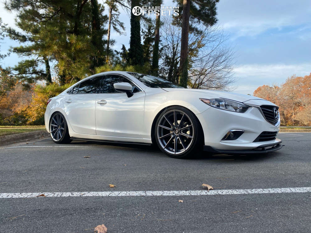 2014 Mazda 6 with 20x9 35 Curva C46 and 245/35R20 Vercelli Strada Ii ...