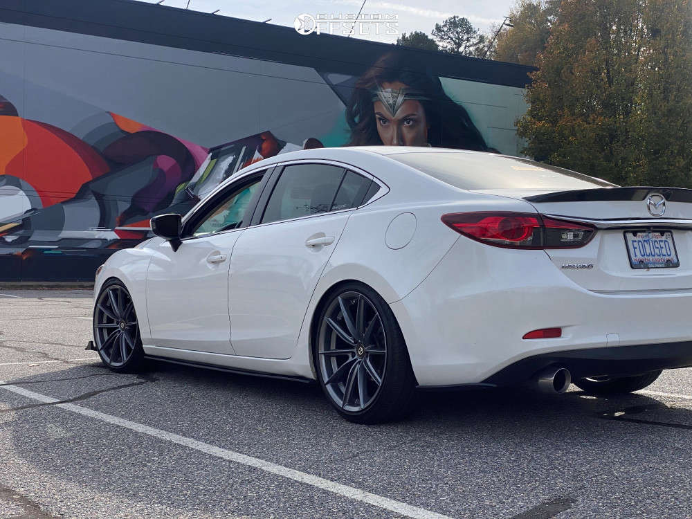 2014 Mazda 6 with 20x9 35 Curva C46 and 245/35R20 Vercelli Strada Ii ...