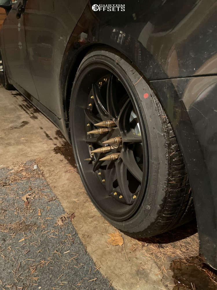 2012 Lexus IS250 with 18x9.5 30 Aodhan Ds07 and 225/40R18 Americus ...