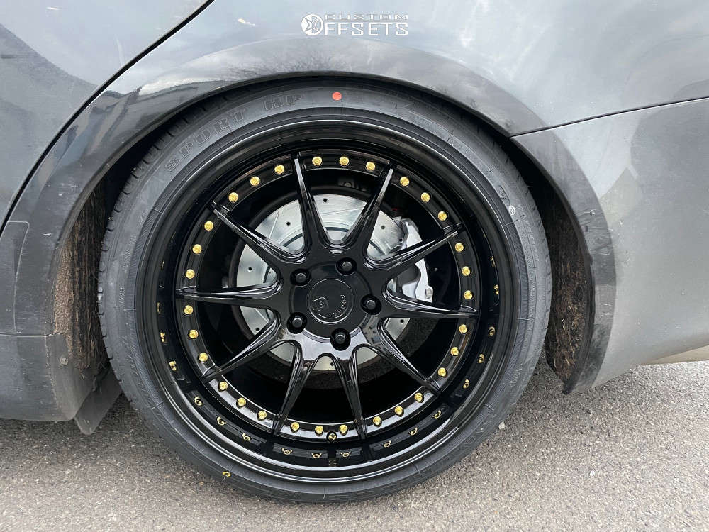 2012 Lexus IS250 with 18x9.5 30 Aodhan Ds07 and 225/40R18 Americus ...