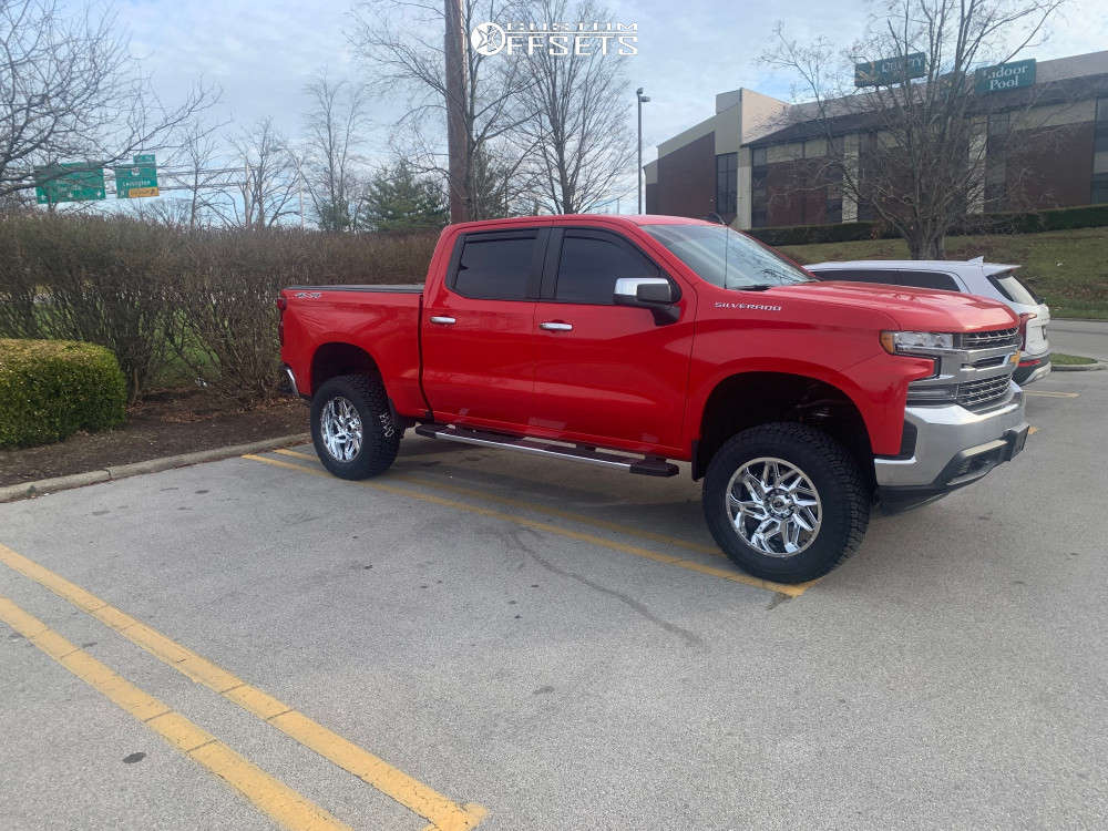 2019 Chevrolet Silverado 1500 with 20x10 -25 Vision Spyder and 35/12 ...