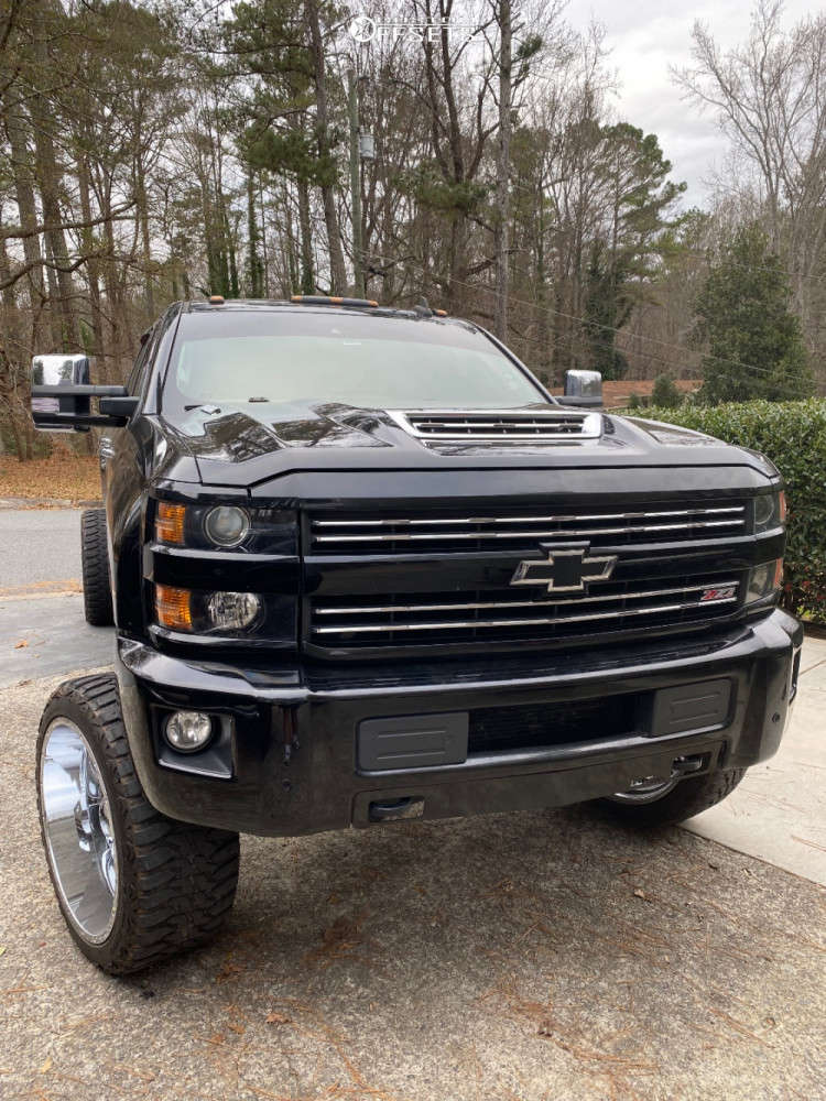 2017 Chevrolet Silverado 2500 HD with 24x12 -44 Ultra Hunter 203 and 35 ...
