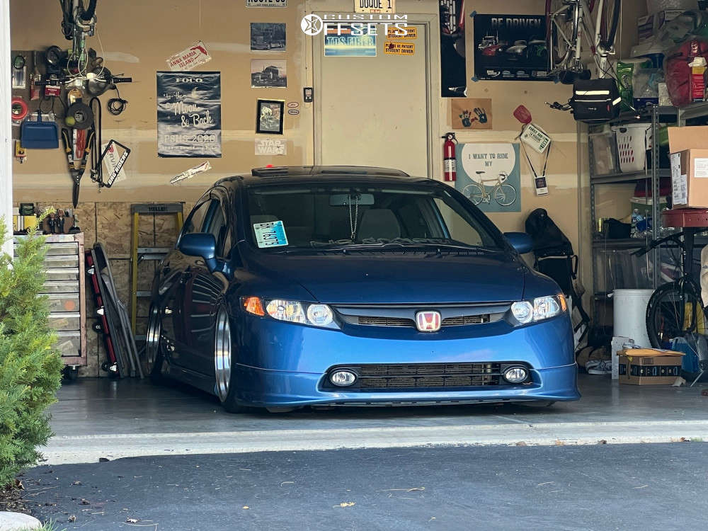 2008 Honda Civic Nearly Flush Air Suspension | Custom Offsets