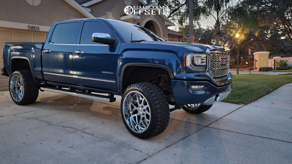 2016 Gmc Sierra 1500 With 24x12 44 Axe Offroad Nemesis And 33 12 5r24