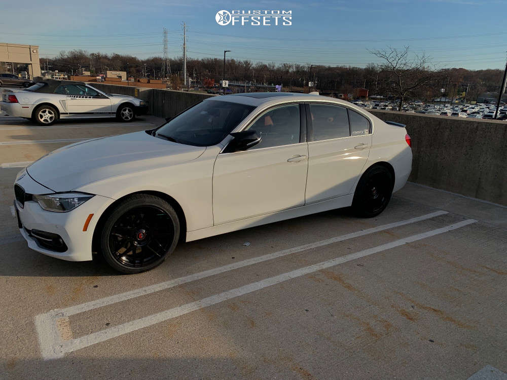 2017 BMW 330i XDrive with 18x8.5 35 Curva C300 and 245/45R18 Vercelli ...