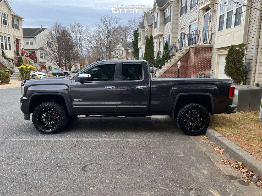 2016 GMC Sierra 1500 with 20x10 -24 Wicked Offroad W909 and 33/10.5R20 ...