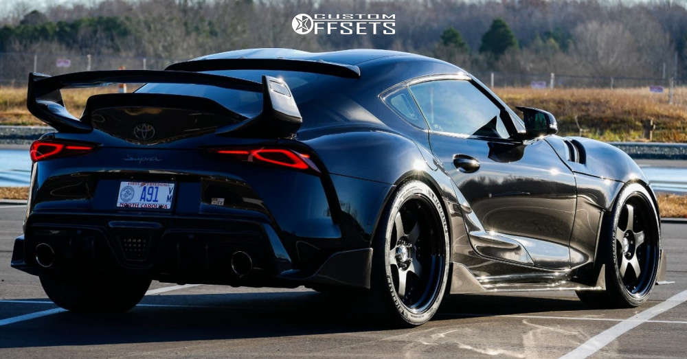 2021 Toyota GR Supra with 20x9.5 19 SSR Sp1 and 275/30R20 Michelin ...