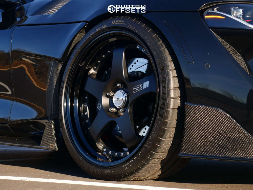 2021 Toyota GR Supra with 20x9.5 19 SSR Sp1 and 275/30R20 Michelin ...