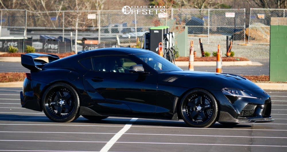 2021 Toyota GR Supra with 20x9.5 19 SSR Sp1 and 275/30R20 Michelin ...
