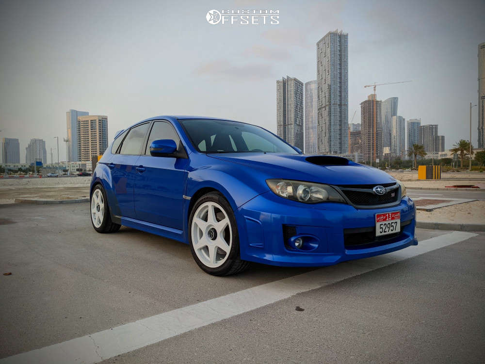 2012 Subaru Impreza with 18x8.5 35 Fifteen52 Tarmac Evo and 245/40R18 ...