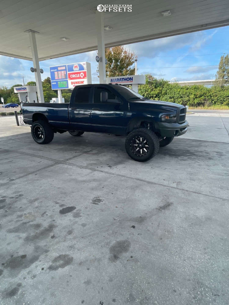 2005 Dodge Ram 3500 with 20x14 76 Fuel Maverick Bl and 36/15.5R20 ...