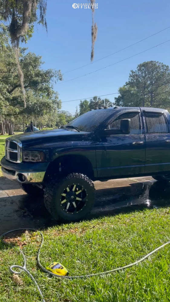 2005 Dodge Ram 3500 with 20x14 76 Fuel Maverick Bl and 36/15.5R20 ...
