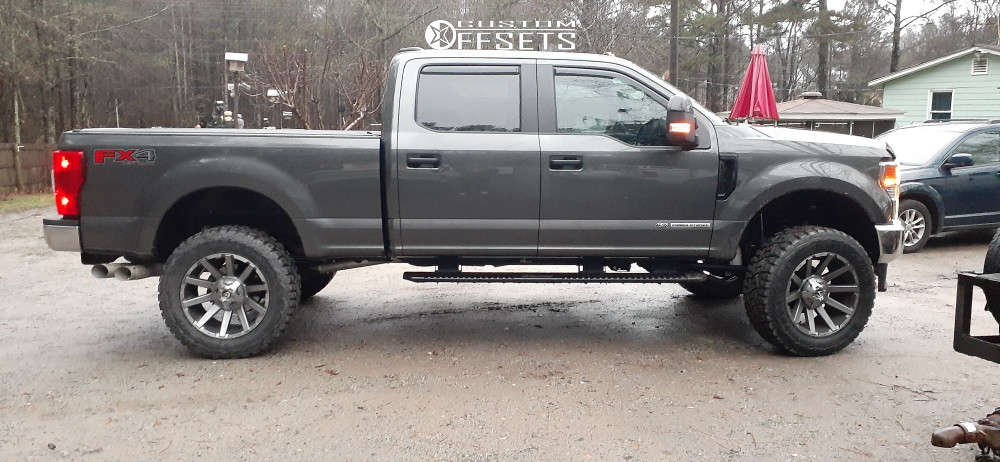 2020 Ford F-250 Super Duty with 22x12 -44 Fuel Contra and 37/12.5R22 ...