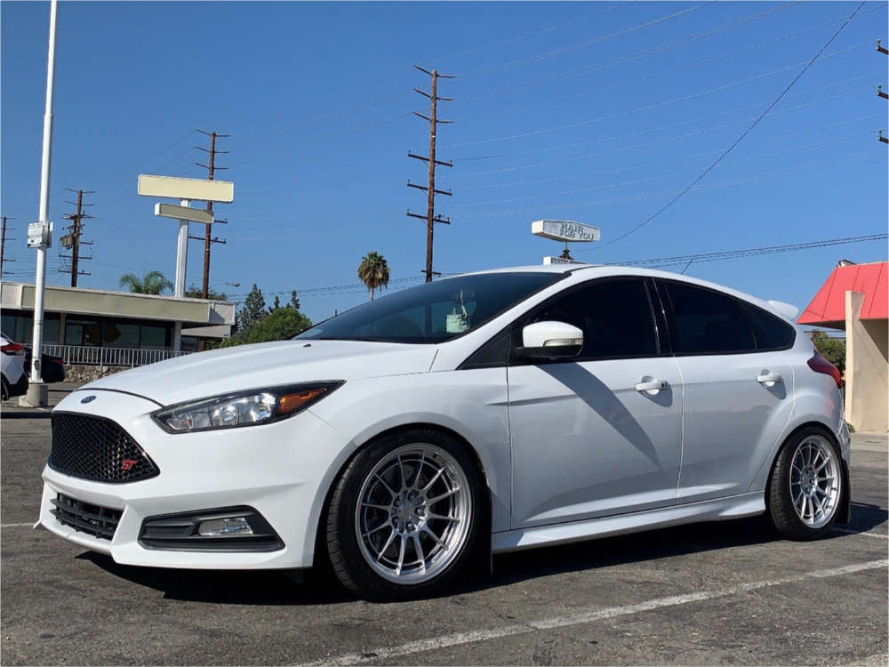 2017 Ford Focus Nearly Flush Coilovers | Custom Offsets