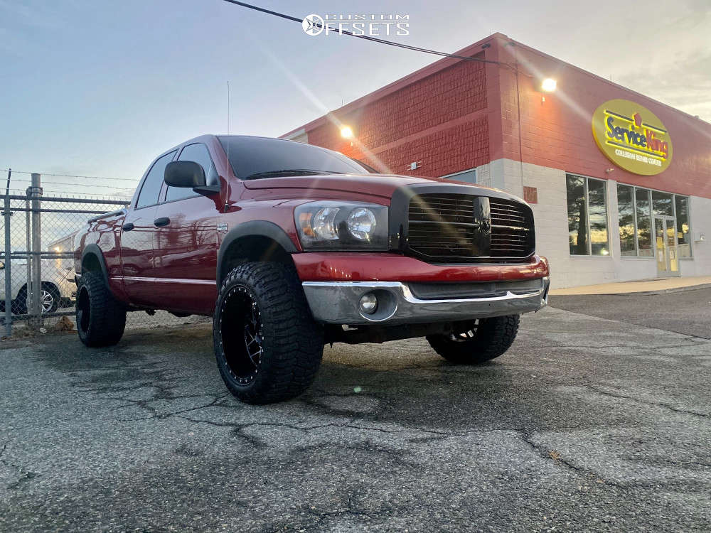2007 Dodge Ram 1500 with 20x12 -44 Moto Metal Mo985 and 285/12.5R20 ...