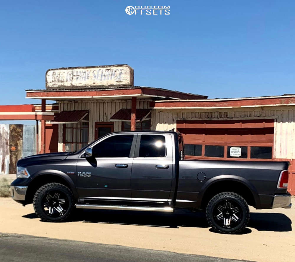 2017 Ram 1500 with 20x12 -51 Vision Razor and 33/12.5R20 Landspider ...