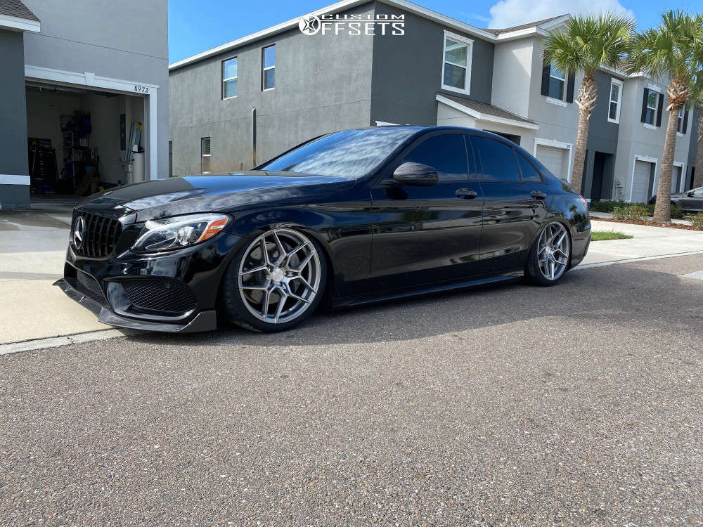 2018 Mercedes-Benz C300 with 19x8.5 35 Rohana Rfx11 and 225/40R19 ...
