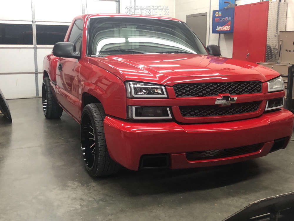 2004 Chevrolet Silverado 1500 with 22x10 -19 Vision Riot and 25/9.5R22 ...