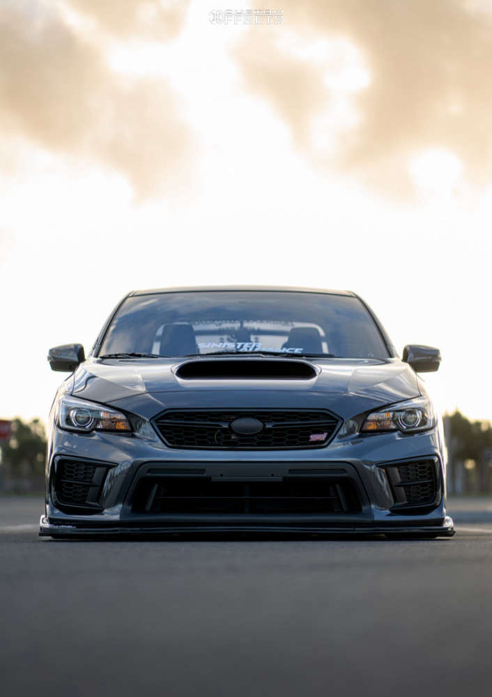 2020 Subaru WRX STI with 18x9.5 38 Kansei Roku and 235/45R18 Delinte D8 ...