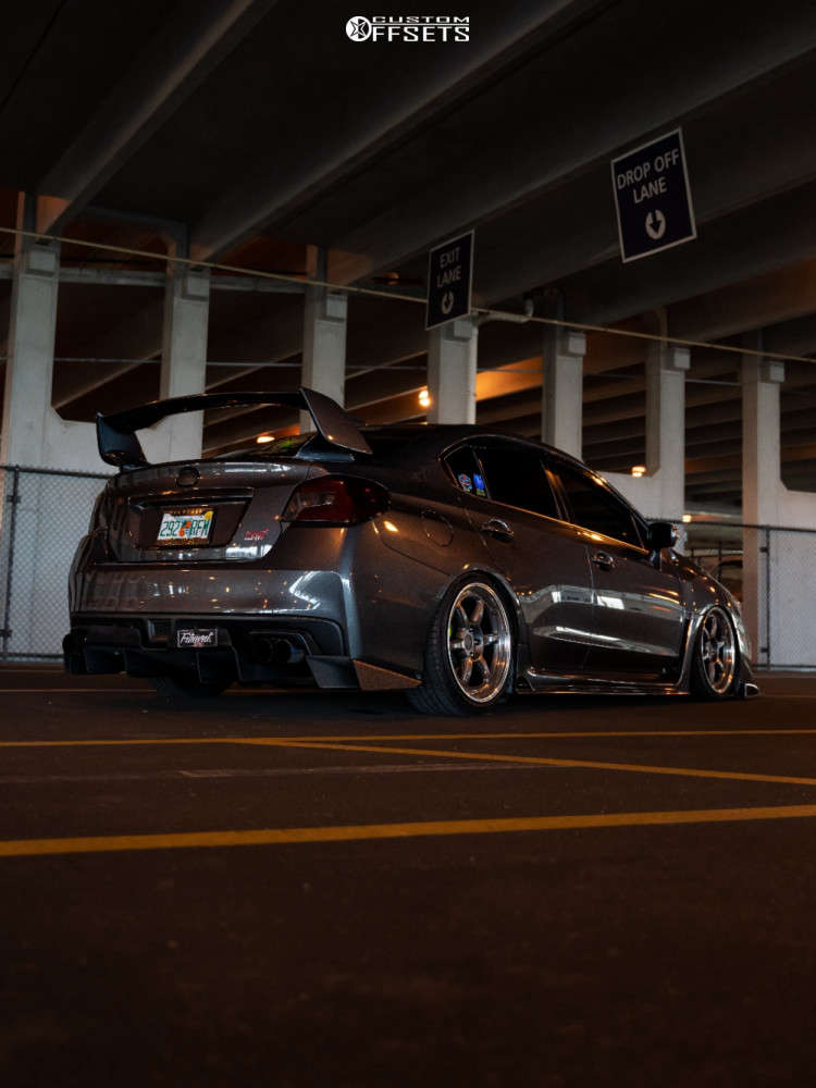 2020 Subaru WRX STI with 18x9.5 38 Kansei Roku and 235/45R18 Delinte D8 ...