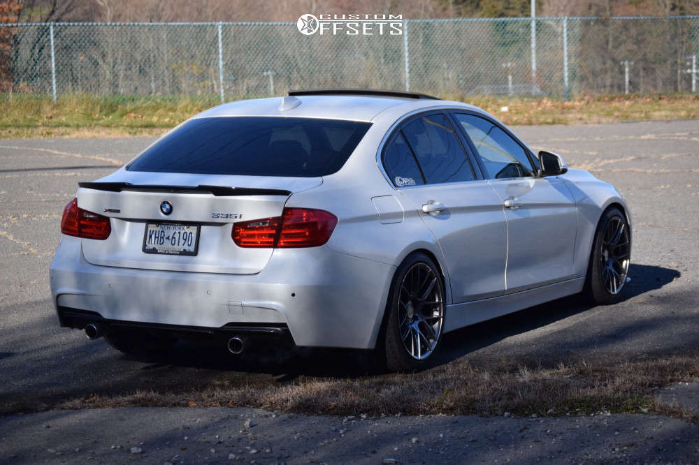 2015 BMW 335i XDrive with 18x9.5 35 Aodhan Ah-x and 245/40R18 ...
